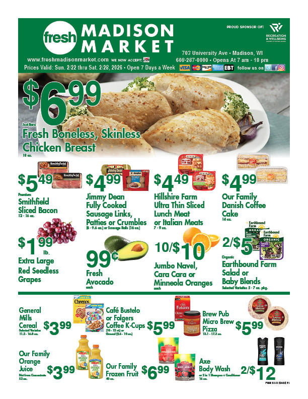 Saving And Deals | Fresh Madison Market